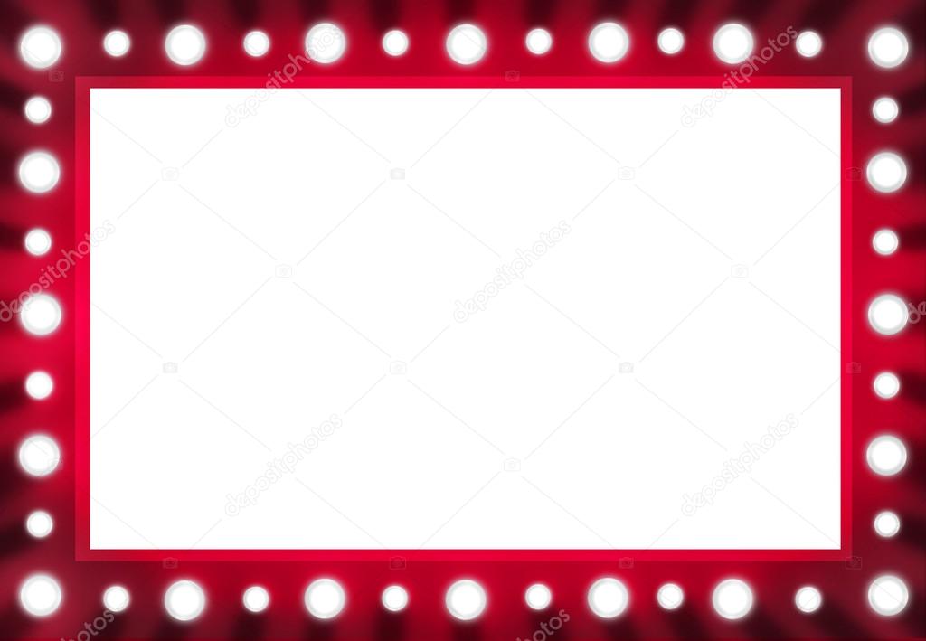 Red Back stage Light Mirror — Stock Photo © crystaleyemedia #118321114