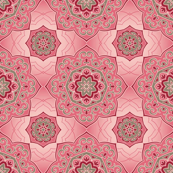 Pink pattern of mandalas. — Stock Vector © matorinni #108915724