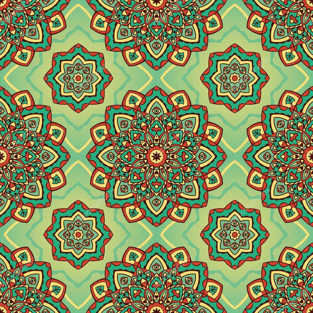 Vintage pattern of mandalas. Stock Vector by ©matorinni 109529510