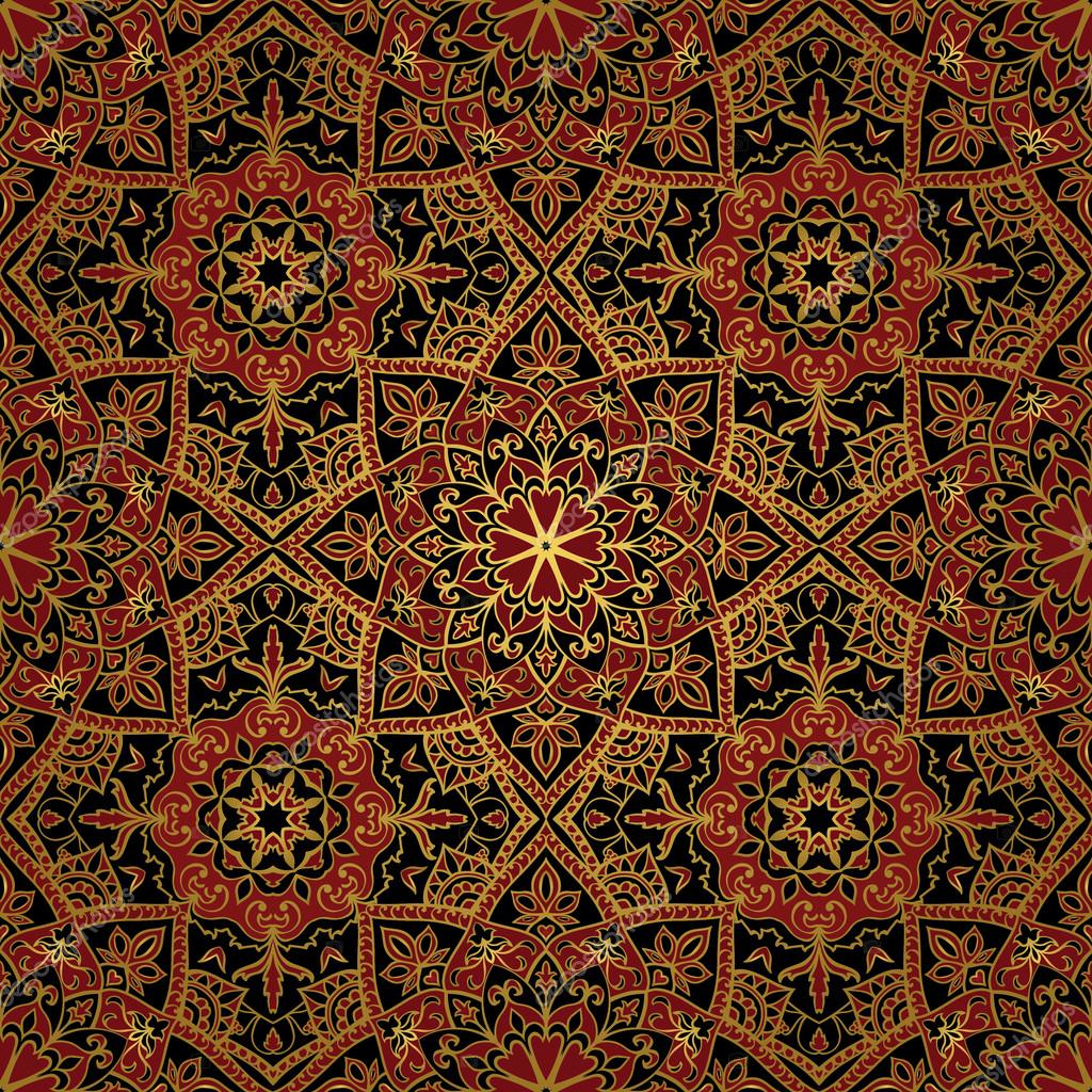 Dark, east, medieval pattern. Stock Vector Image by ©matorinni #83397574