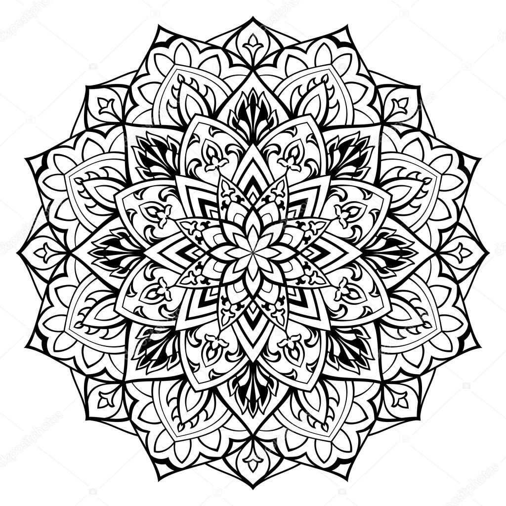 Vector ornamental mandala. — Stock Vector © matorinni #94356626
