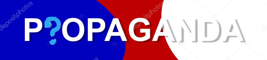 Diseño de póster de propaganda. La ilustración 3D se refiere a una ...