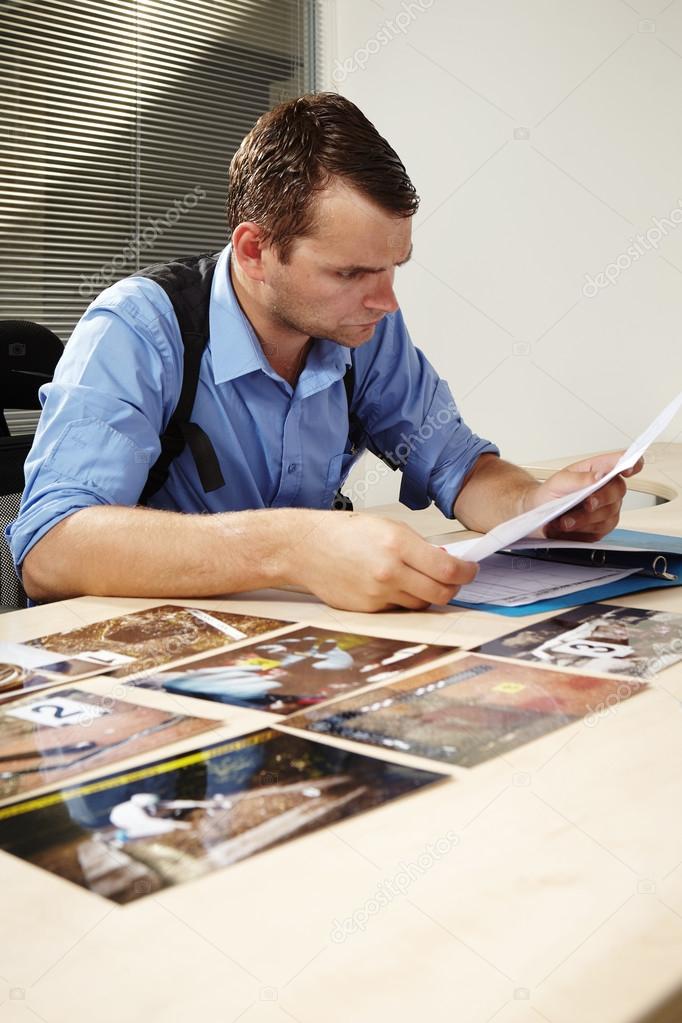 Police officer - interrogation — Stock Photo © Couperfield #79020118