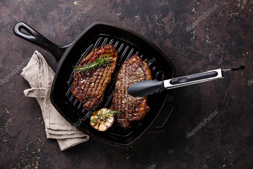 Grilled Black Angus Steaks Stock Photo by ©lisovskaya 118479816