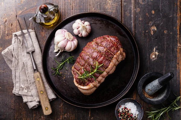 Raw roast beef Rump - Stock Image - Everypixel