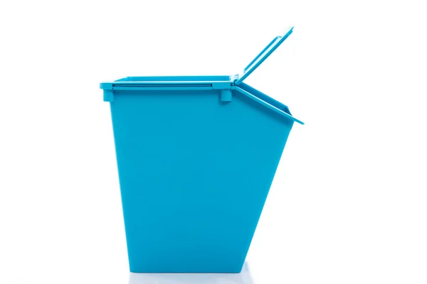 Blue storage box on white background isolated — Stock Photo ...