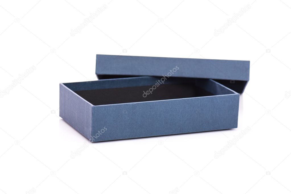 Blue open gift box Stock Photo by ©lufimorgan 120706934