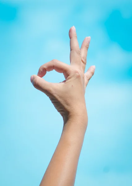 Hand making a touch or pointing gesture — Stock Photo © bloomua #22395745