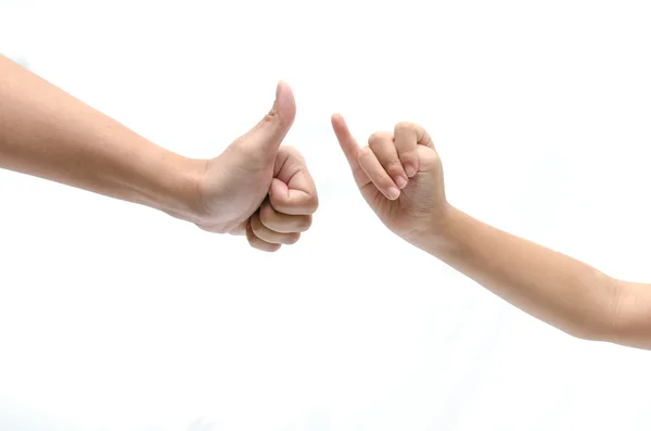 Angry and sorry hand signs — Stock Photo © lufimorgan #54978403