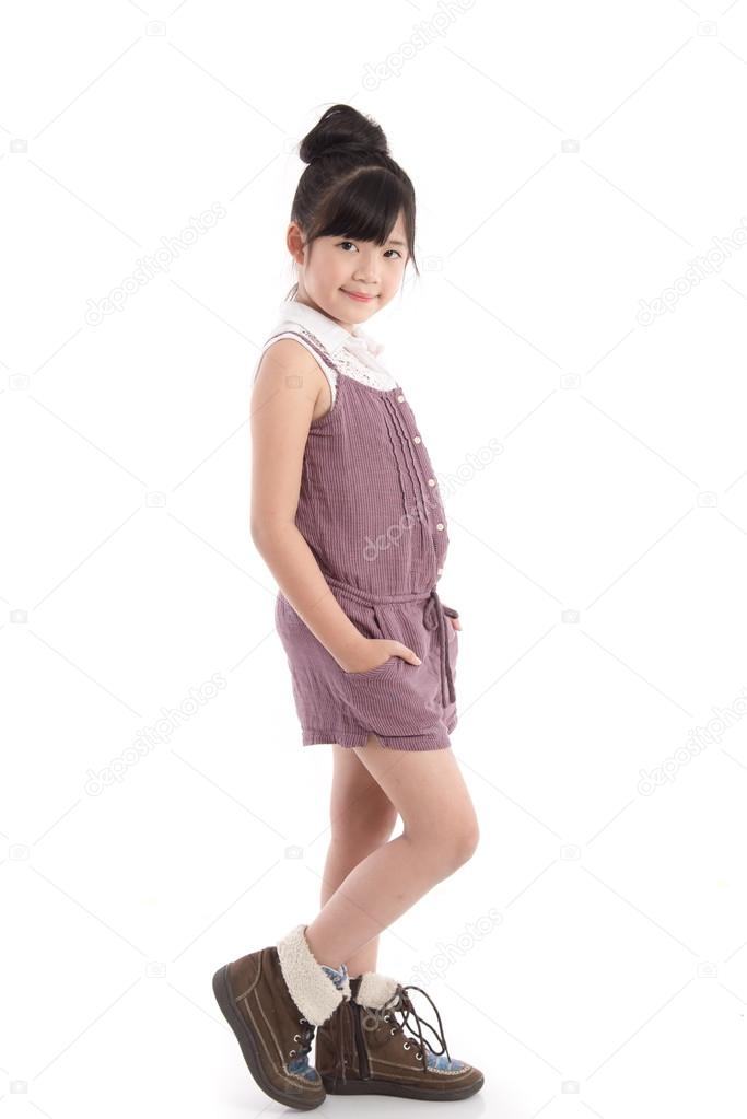 Portrait of beautiful asian girl standing — Stock Photo © lufimorgan ...