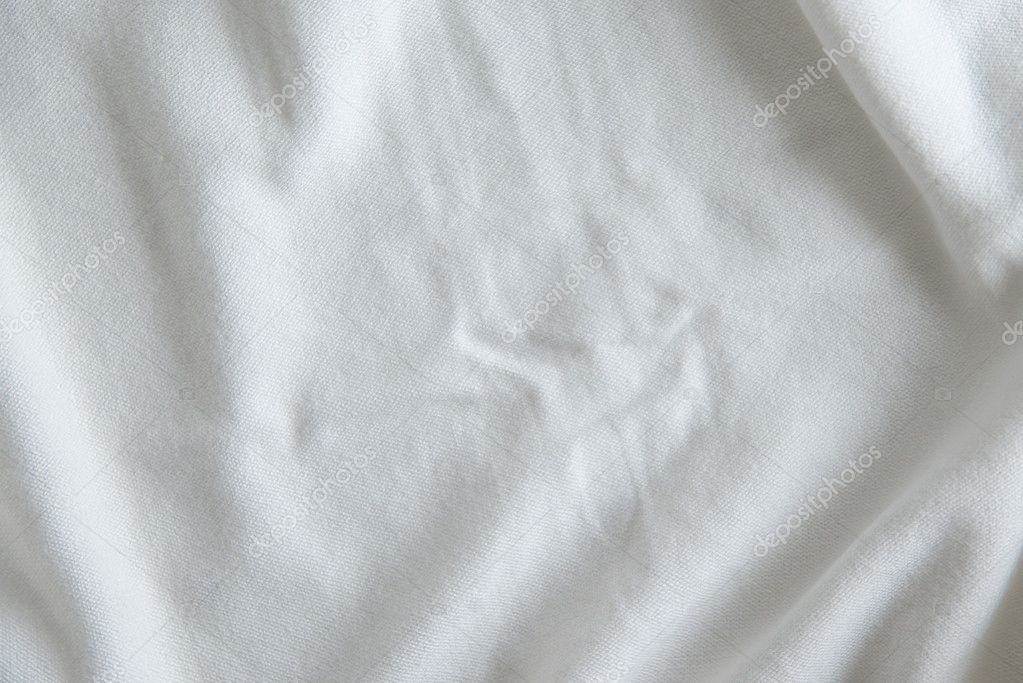 White Wrinkled Fabric Texture — Stock Photo © lufimorgan #85715968
