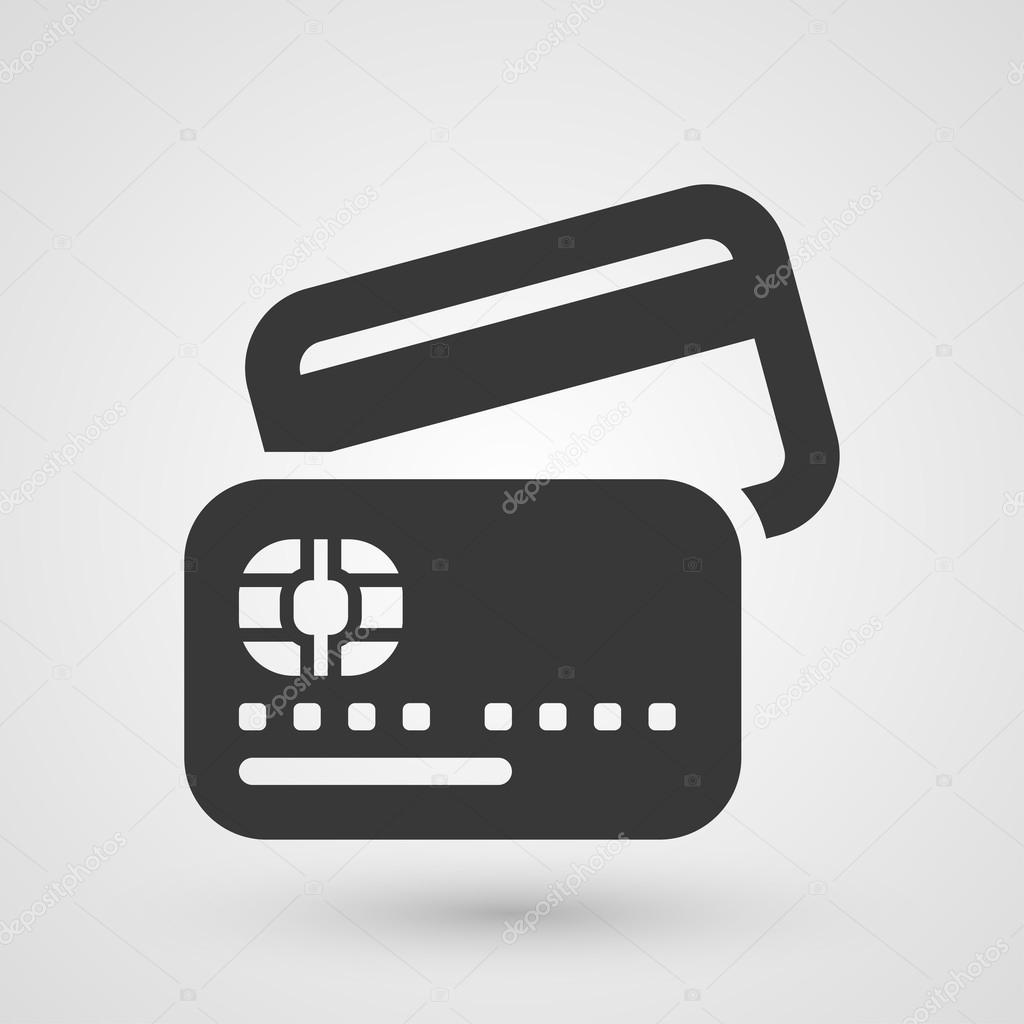 Black credit card icon Stock Vector Image by ©spiral_media #75455361
