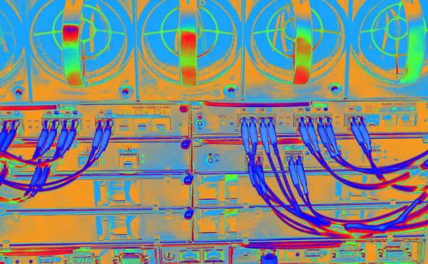 Thermal Image Thermal Imaging Camera Network Switch Network Cable Data ...