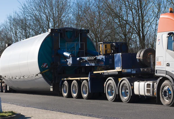 Heavy transport Wind turbine transportation – Stock Editorial Photo ...