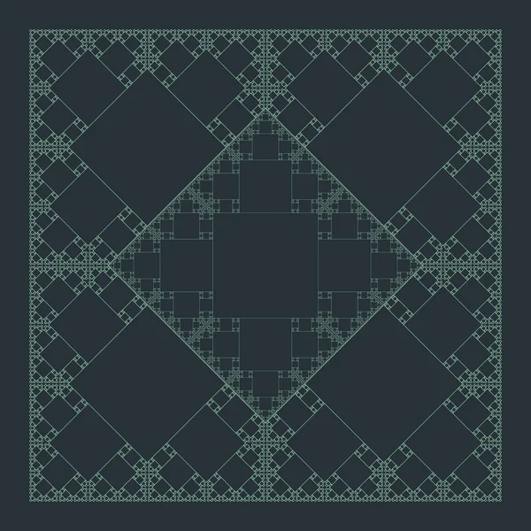 Square sacral geometry fractal structure backgroun — Stock Vector ...