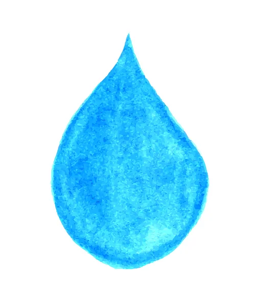 Watercolor Blue Rain Drop