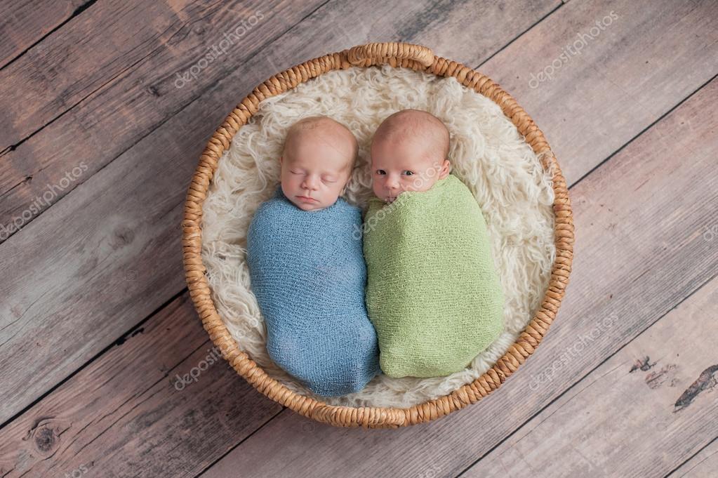 Gemelos bebés niños contando secretos — Foto de stock #100056946 ...