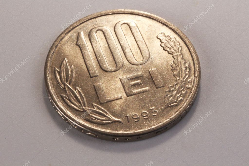 Rumunský lei mince měny — Stock Fotografie © frizio #106480322