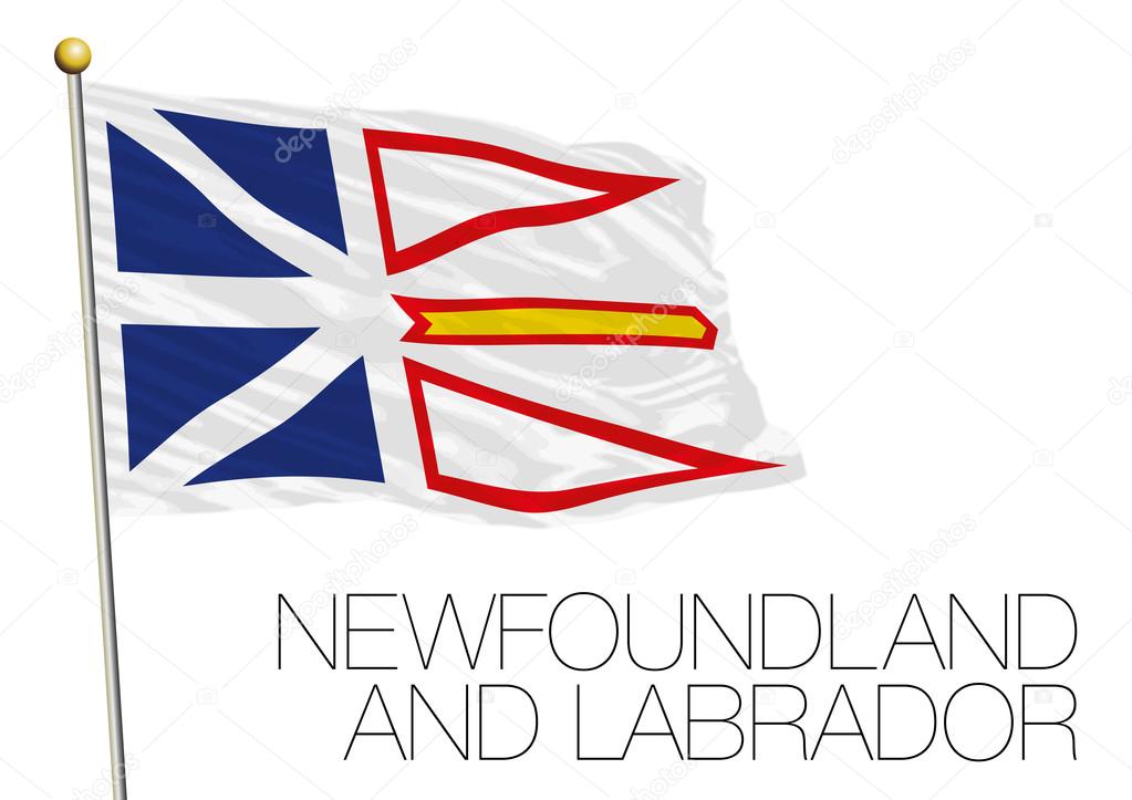 Newfoundland and Labrador flag, Canada — Stock Vector © frizio #120165634