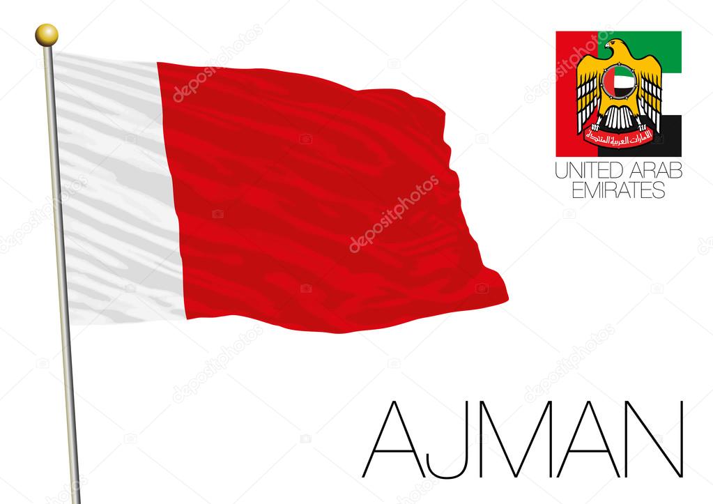 Ajman regional flag, United Arab Emirates — Stock Vector © frizio #95043532