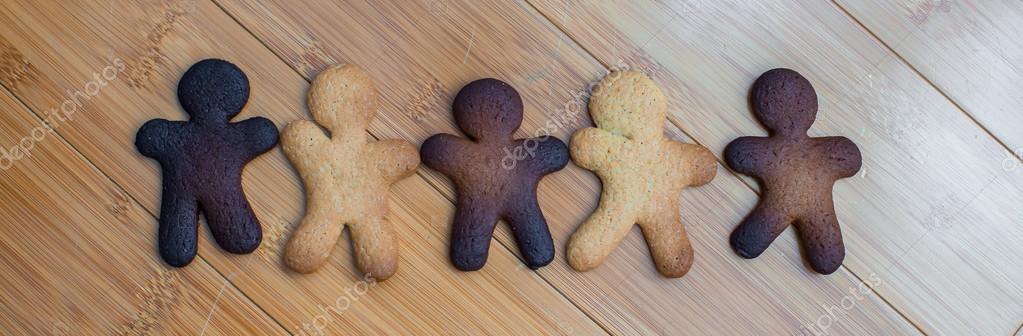 Sad burnt and ready colorful gingerbread cookies Stock Photo by ©d ...