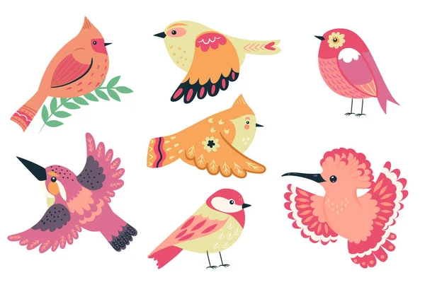 Aves kawaii imágenes de stock de arte vectorial | Depositphotos