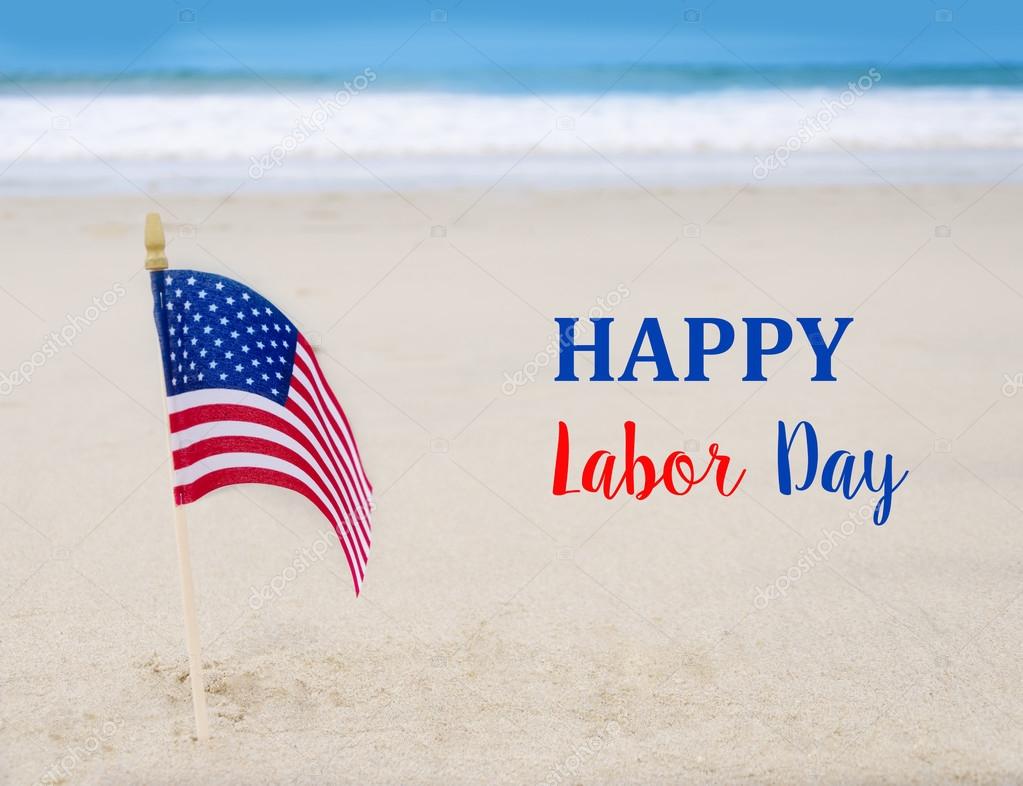 Labor Day USA background with American flag Stock Photo by ©EllenSmile ...