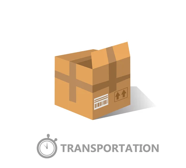 Flat carton box. Stock Vector Image by ©samoilik #80218766