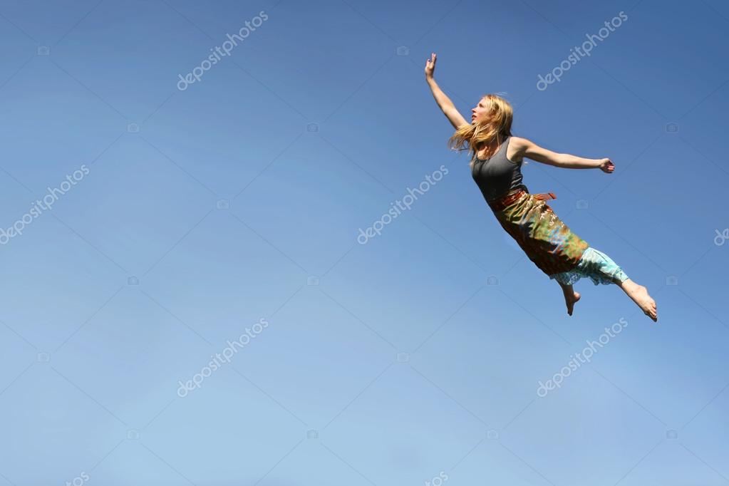 People Flying Through The Air