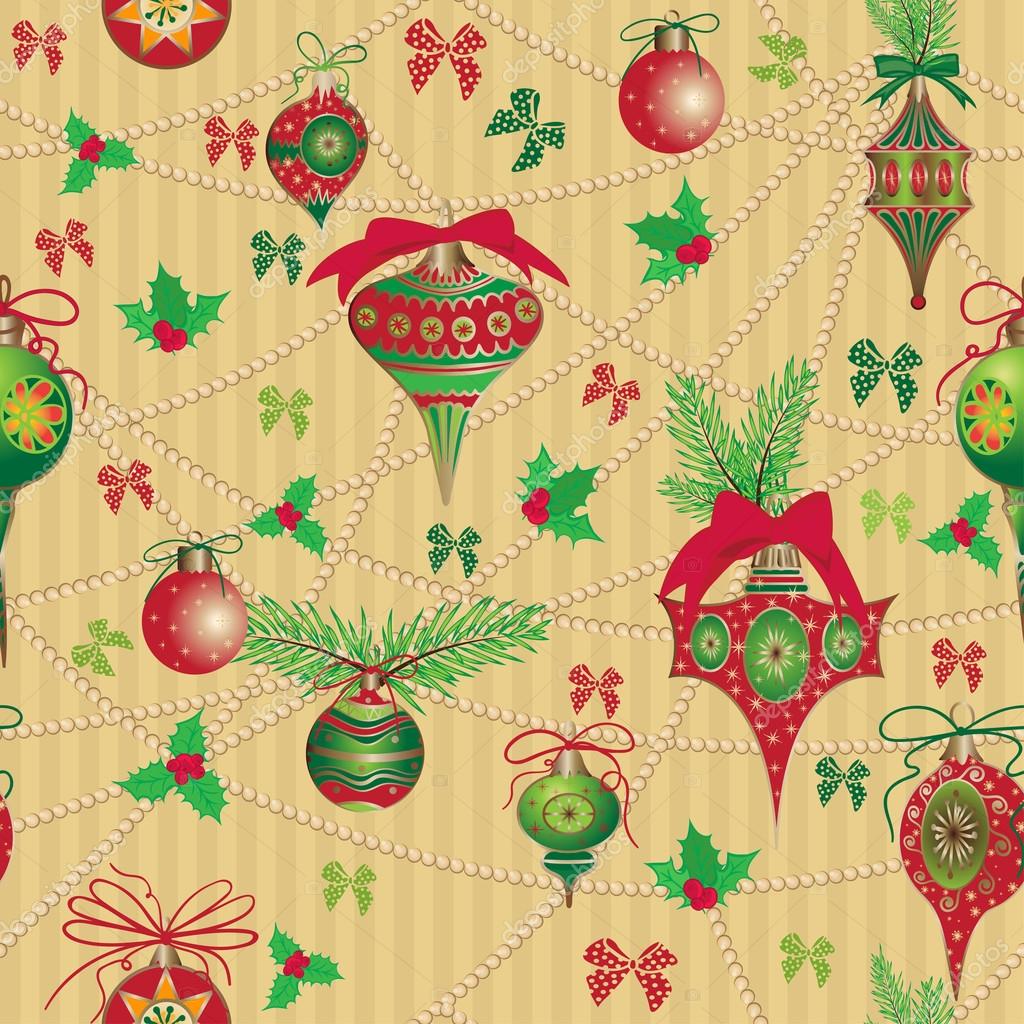 Vintage Christmas Wrapping Paper Designs