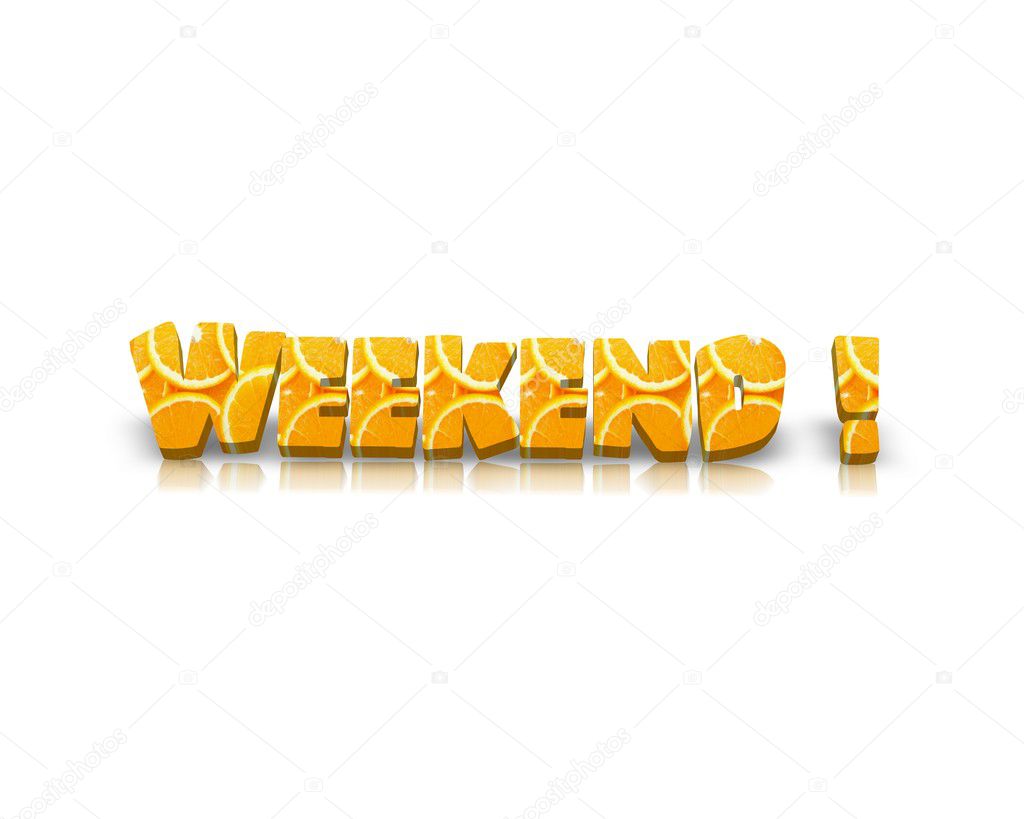 Weekend 3d word — Stock Photo © mysky #105342062