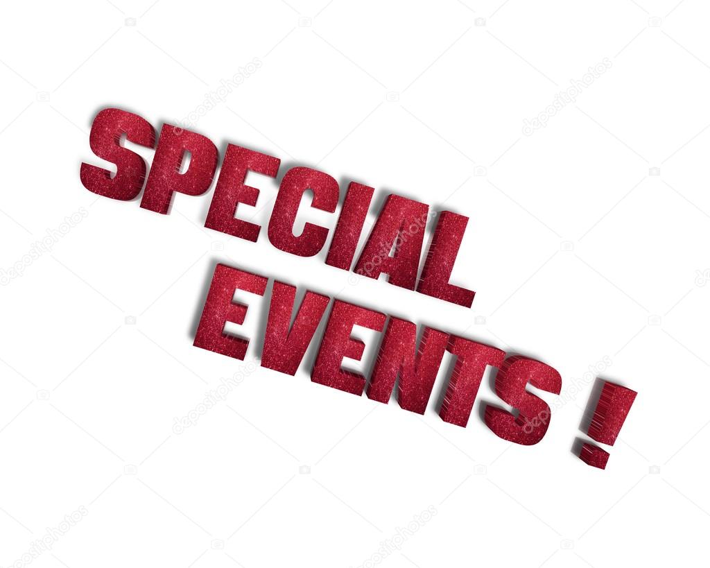 Special Events 3d word — Stock Photo © mysky #105368784