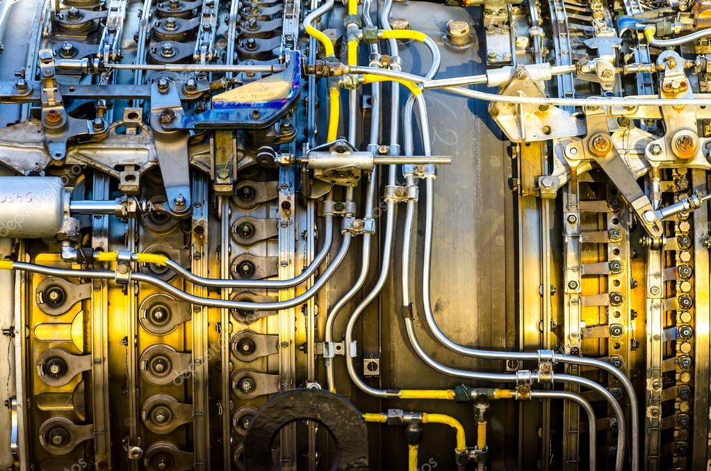 Disassembled aircraft jet engine Stock Photo by ©s_derevianko 122622506