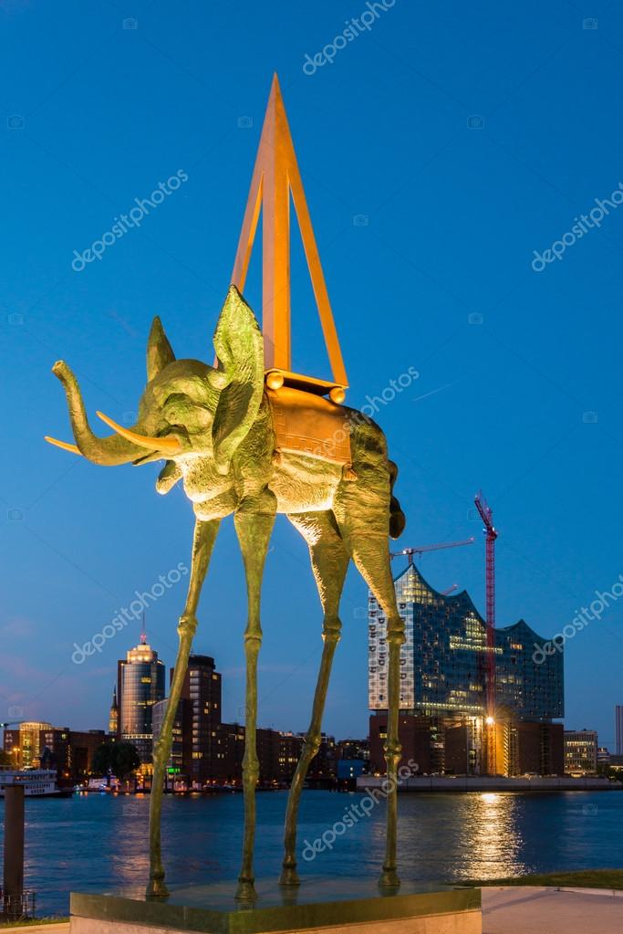 Salvador Dali Elephant Statue