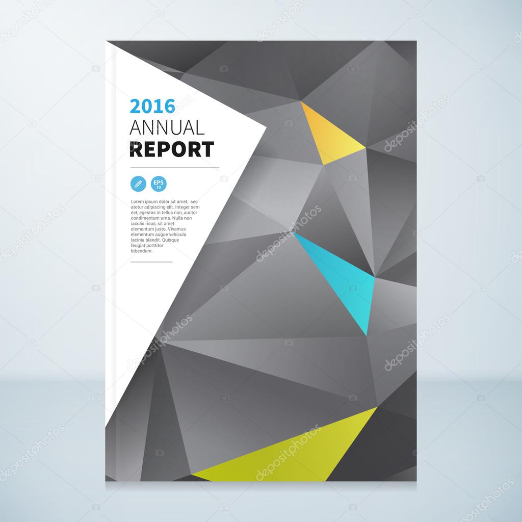 Annual report vector background design template Stock Vector Image by ...