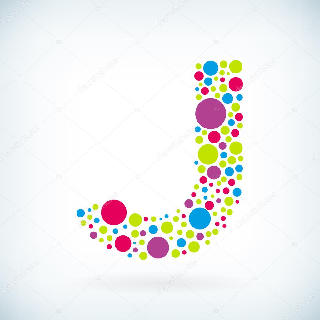 Modern letter J circle symbol icon Stock Vector Image by ©sputanski ...