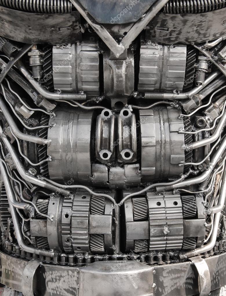 Robot Mechanical ratchets bolts and nuts for background Stock Photo by ...