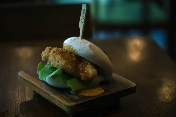 Steamed Hirata Buns Boa Buns Japanese Hamberger Isolated White ...