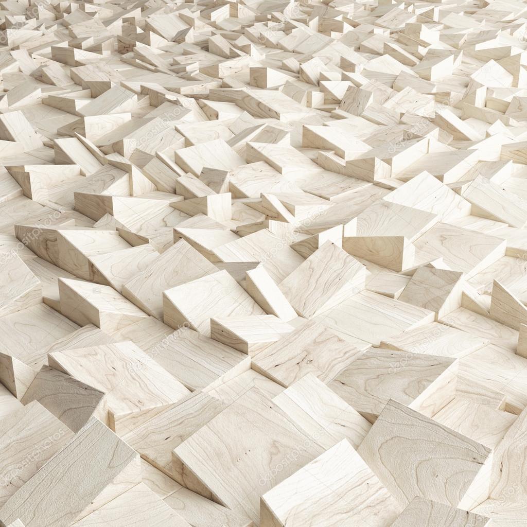 Abstract texture from wooden cubes, 3d render — Stock Photo © CorDesign ...