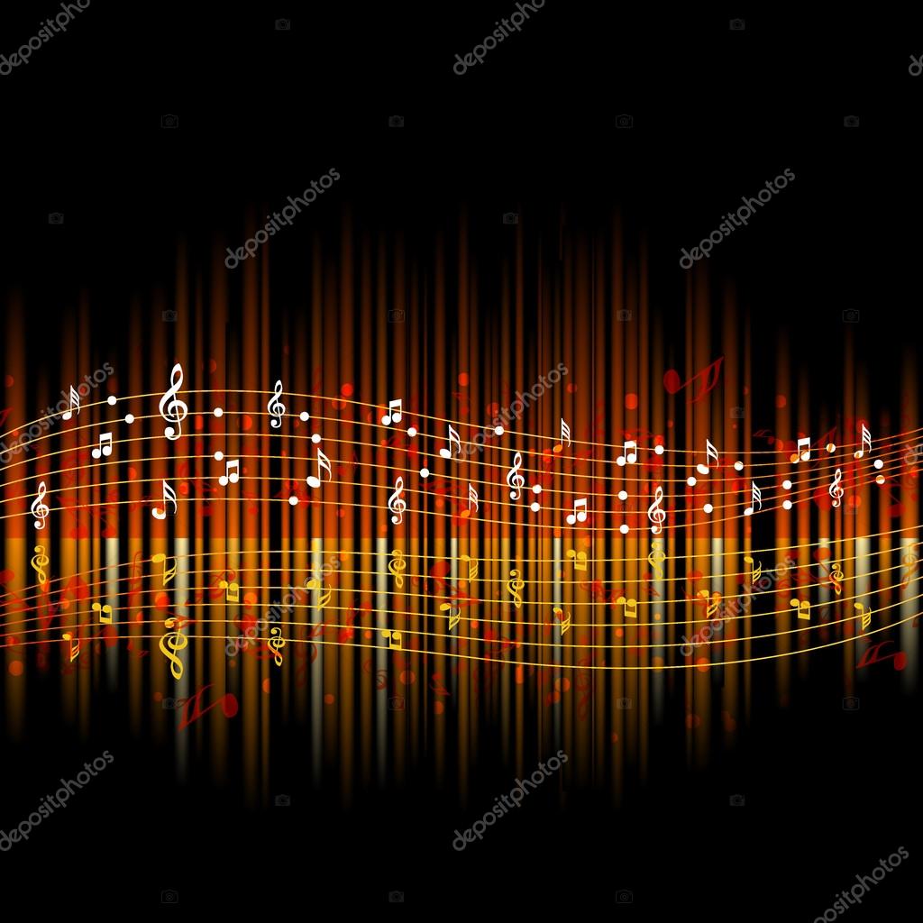 Music notes abstract background Stock Vector Image by ©igordudas #123131818