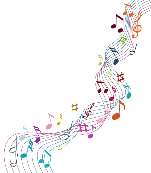 Color music notes background Stock Vector Image by ©igordudas #91467454