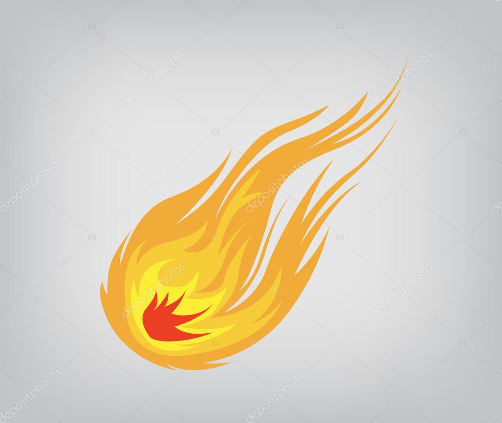 Fireball White Background