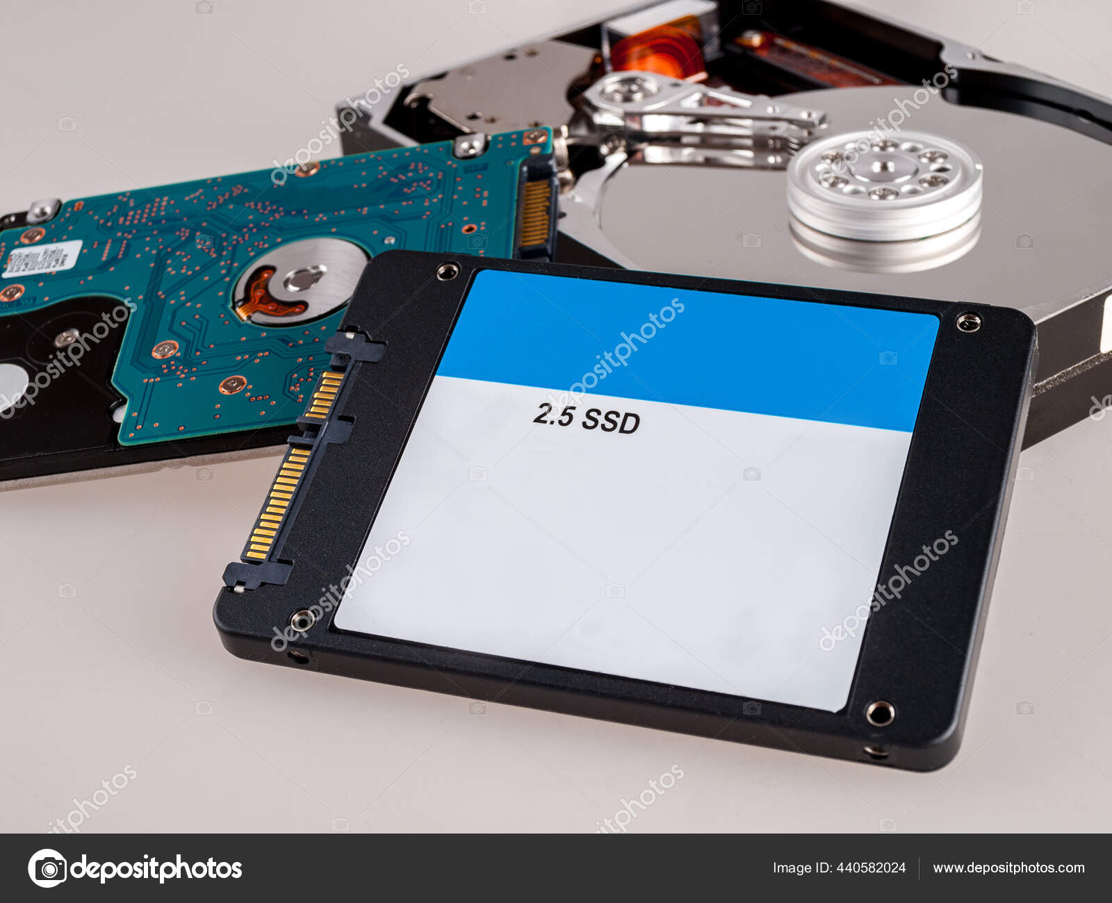 Different Types Computer Drives Hard Disk Drives Ssd Drives Different ...