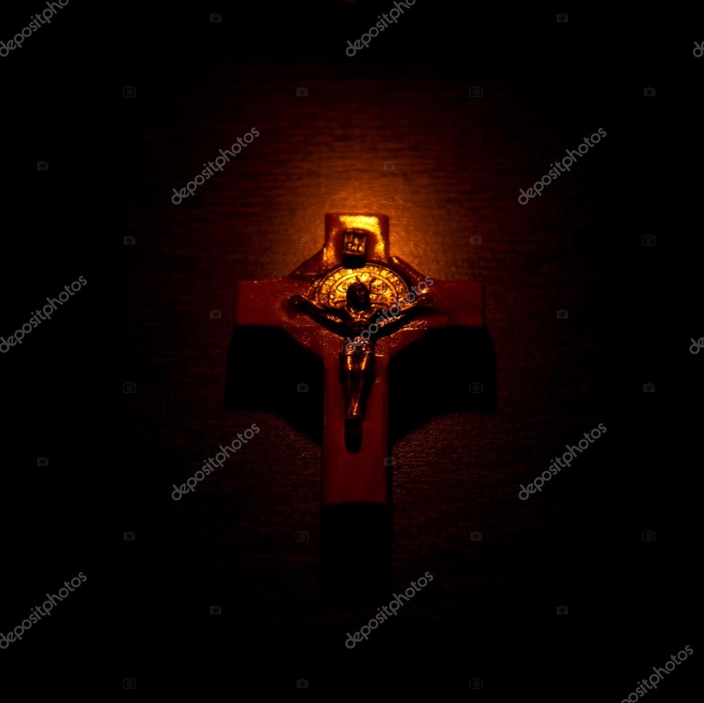 Cross in a spotlight — Stock Photo © steauarosie #89113902