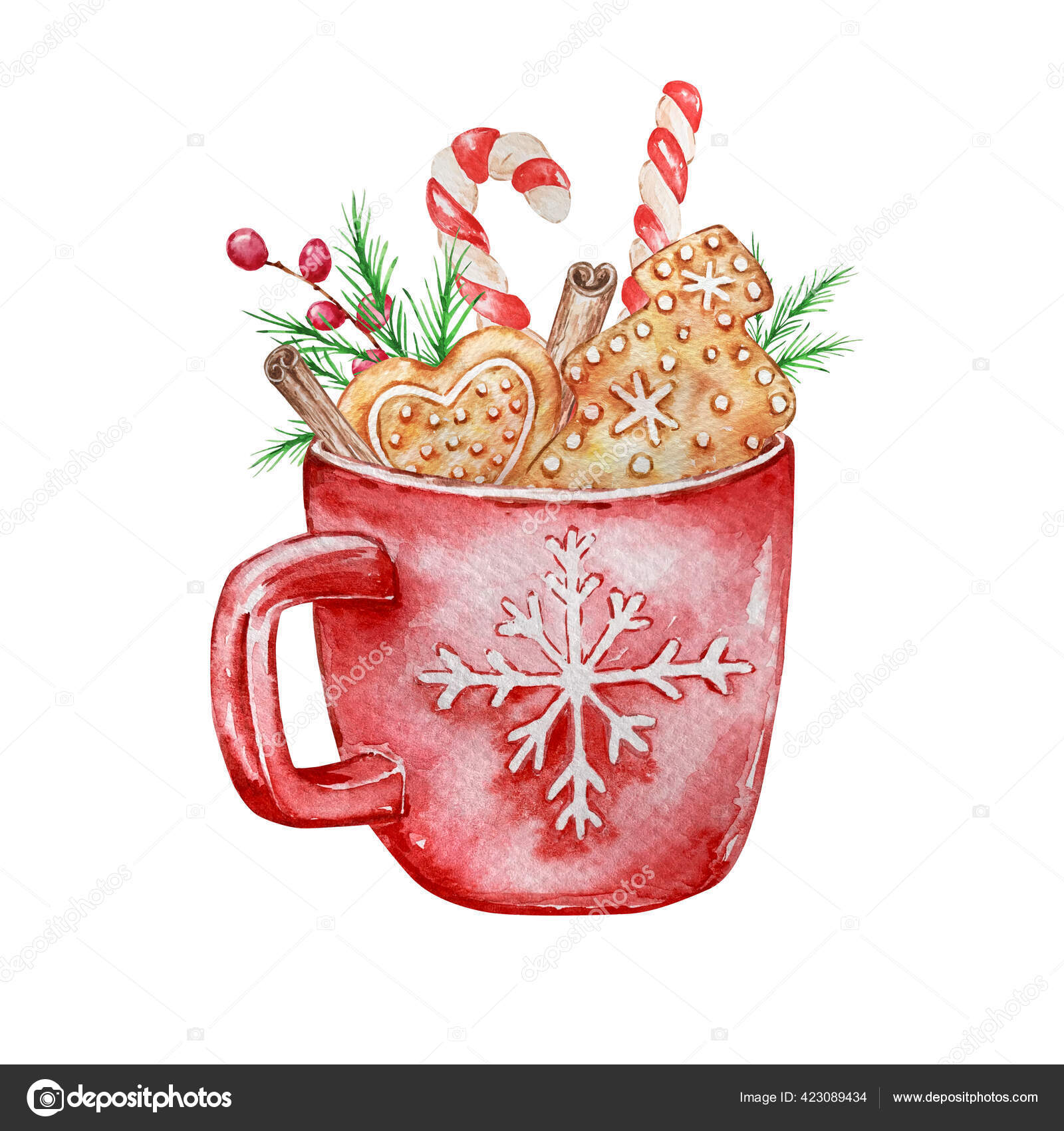 Watercolor Hot Chocolate