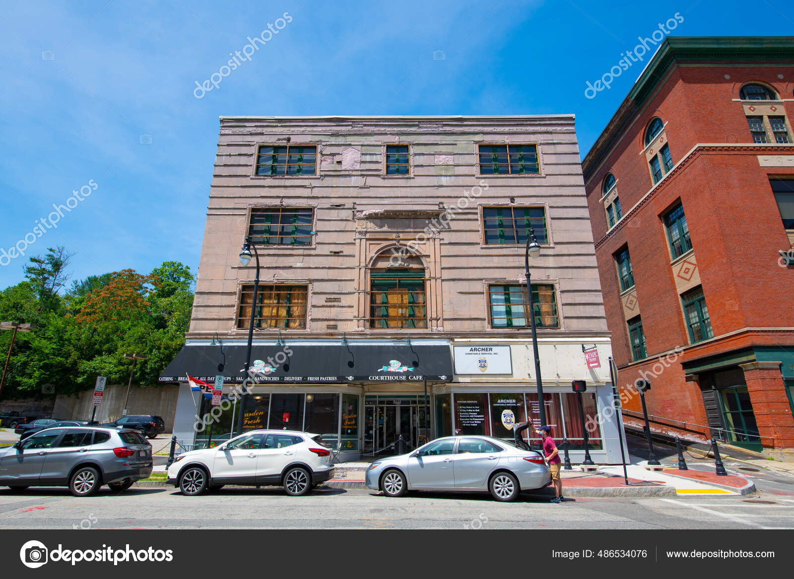 Historic Buildings 204 Main Street Downtown Worcester Massachusetts Usa ...