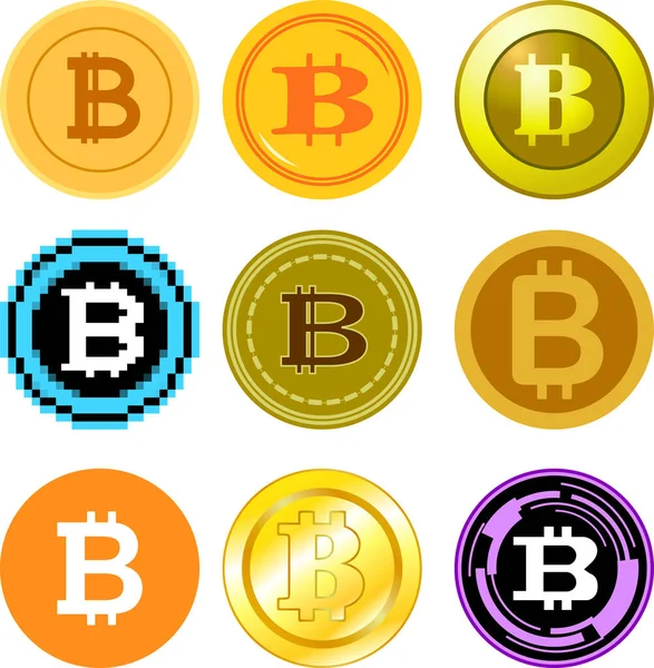 100,000 Monedas de bits Vector Images | Depositphotos