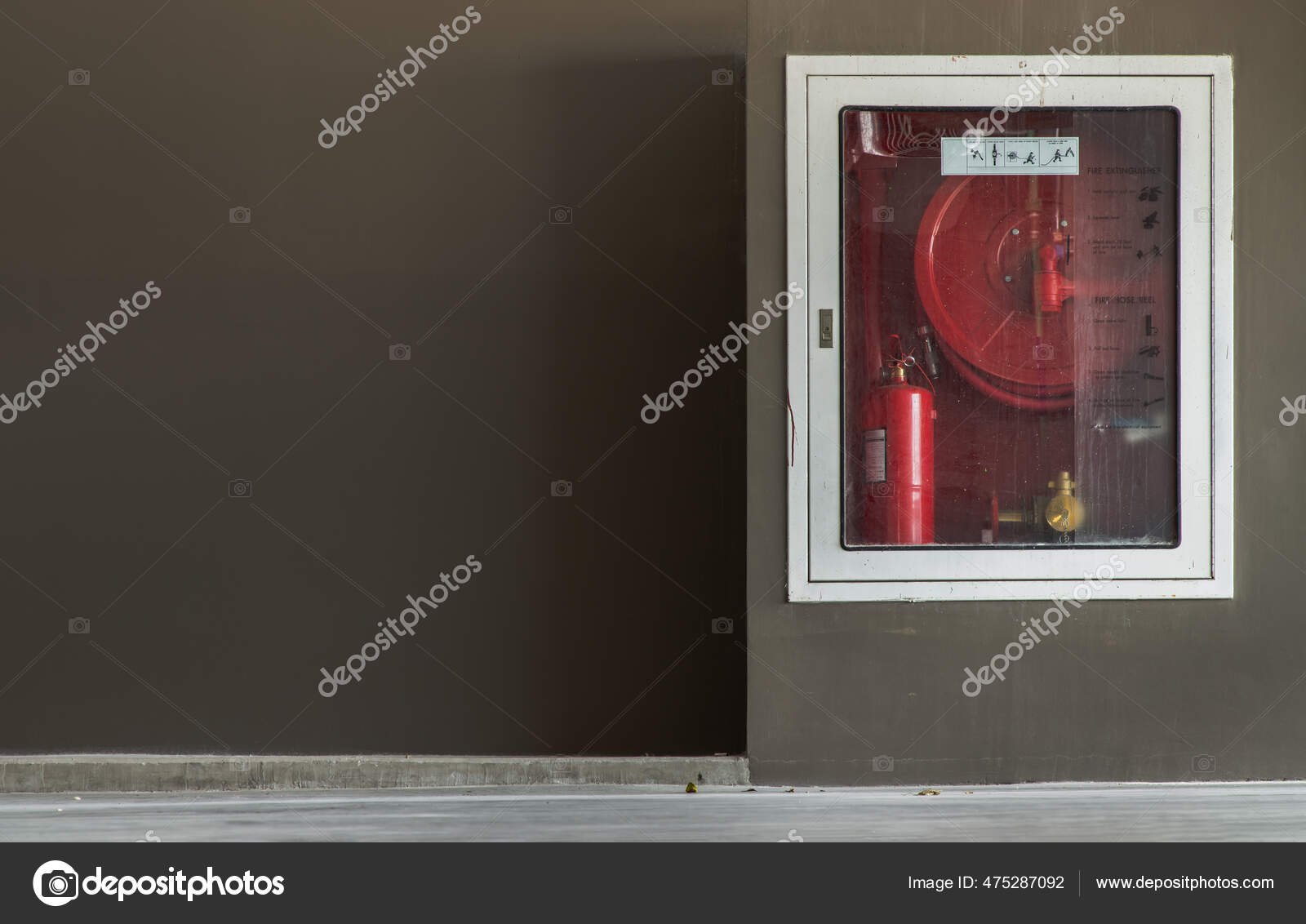 White Fire Fighting Equipment Cabinet Fire Extinguishing Cabinet Fire ...