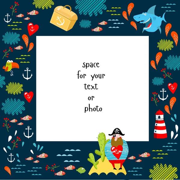 Cartoon sea background Stock Vector Image by ©utchenko_olga #68854609