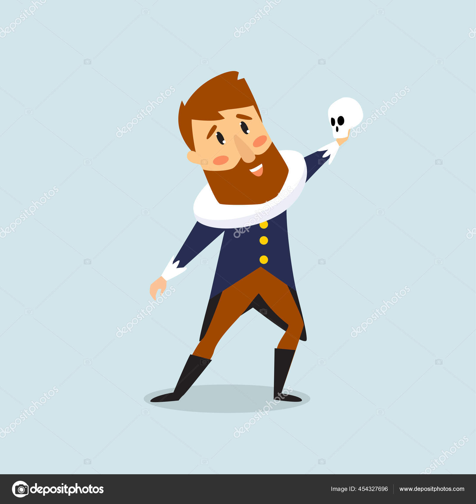 Impresión Vector Actor Teatro Dibujos Animados Ser Ser Actor Masculino ...